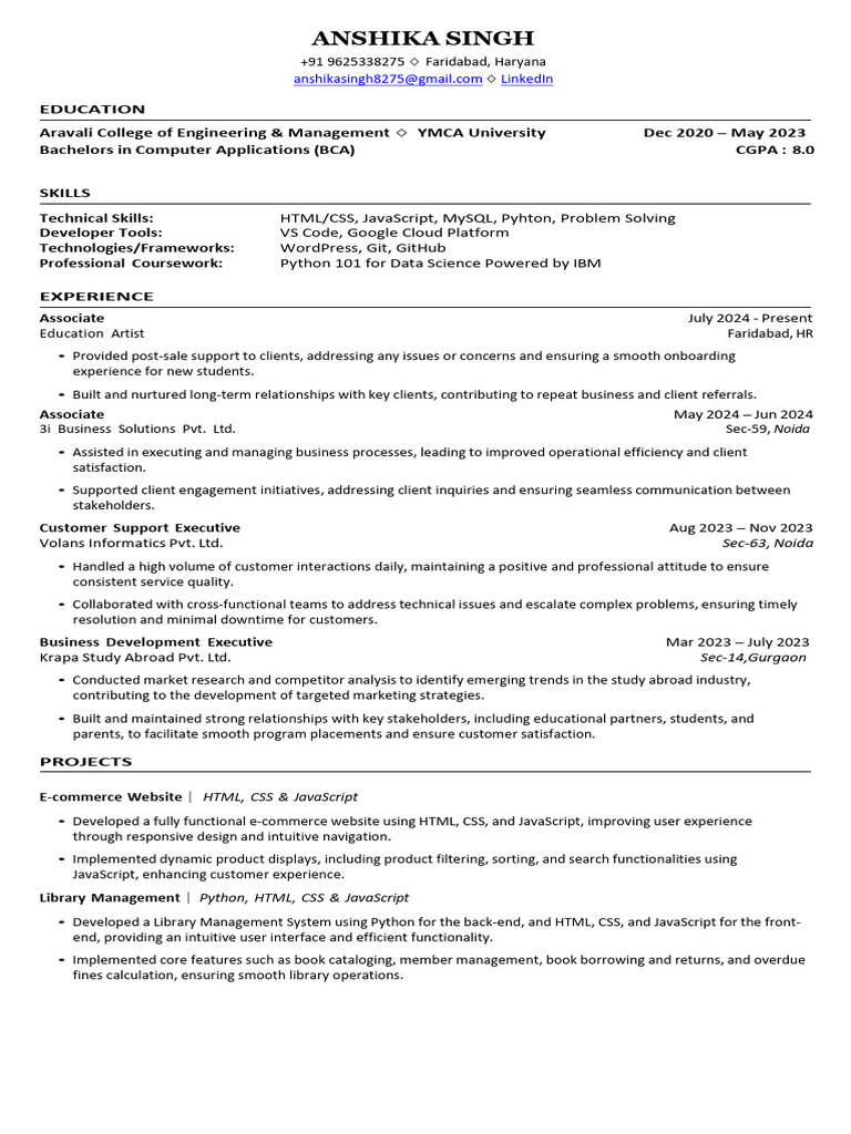 Resume 1729519676665 | PDF | Java Script | Python (Programming Language)