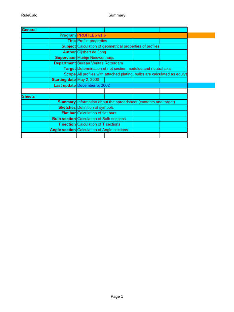 BV Section Modulus Profiles | PDF | Mechanics