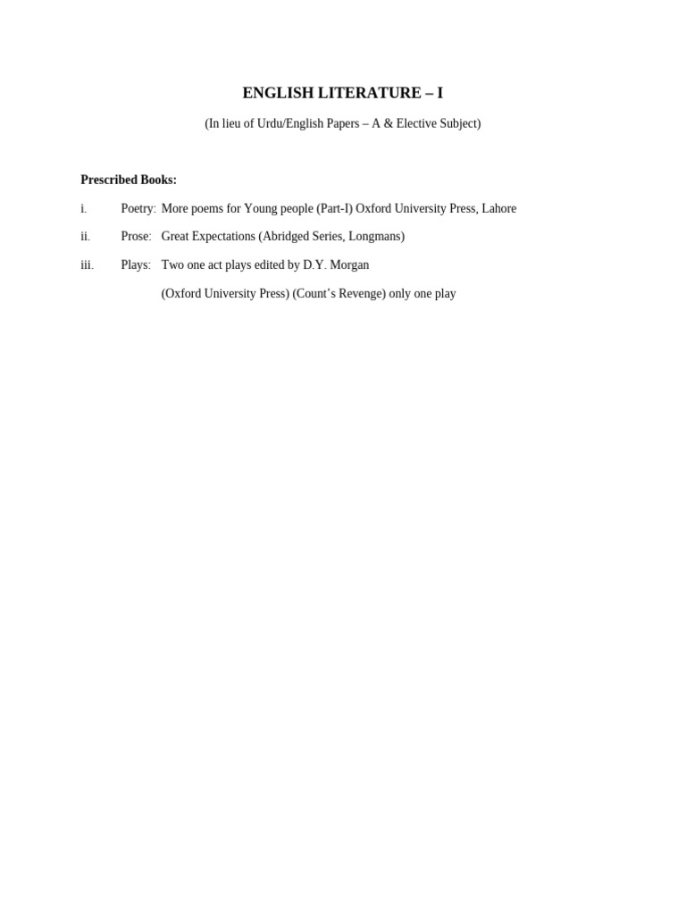 English Literature | PDF | Art | Classics