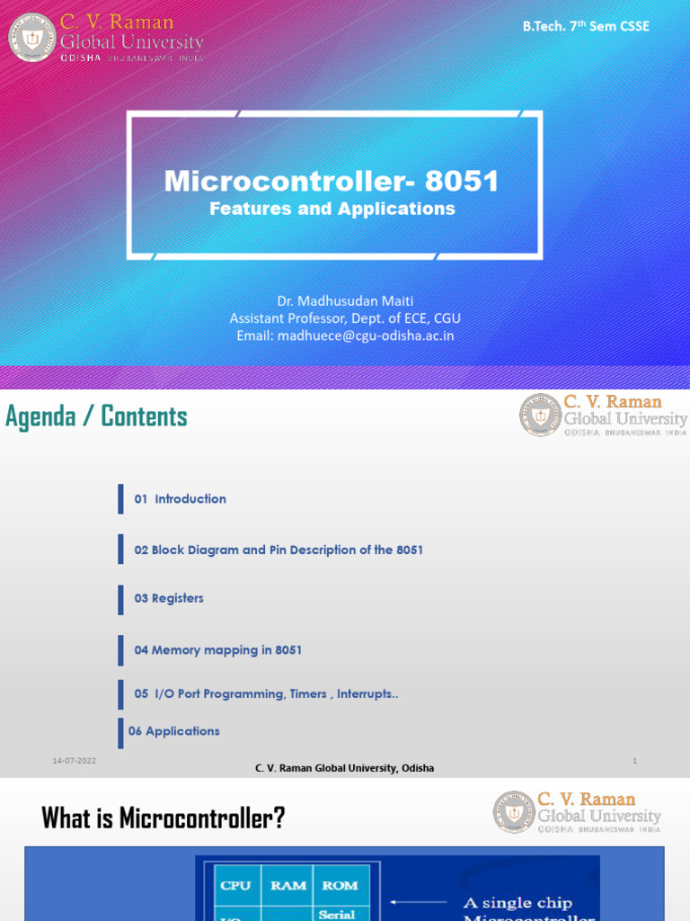 L5 - Microcontroller 8051-f | PDF | Microcontroller | Microprocessor