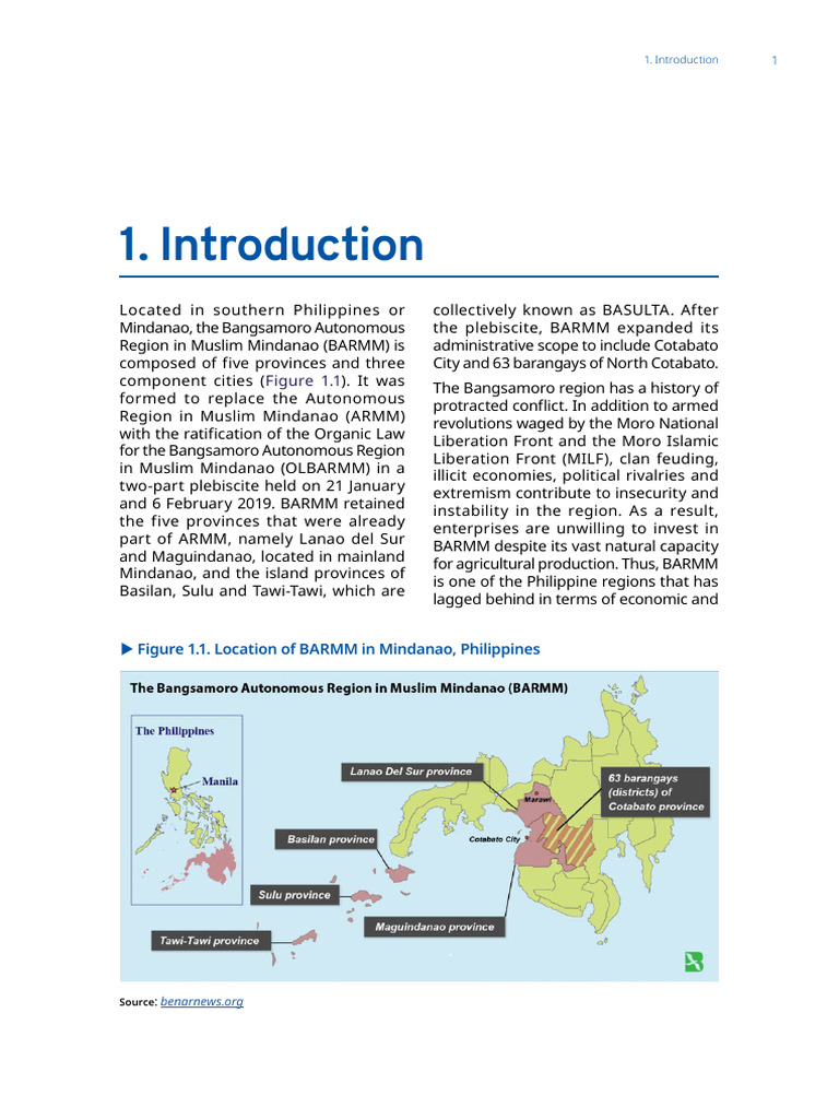 Barmm Labour Market Report Chapter1 2023 en | PDF | Economies