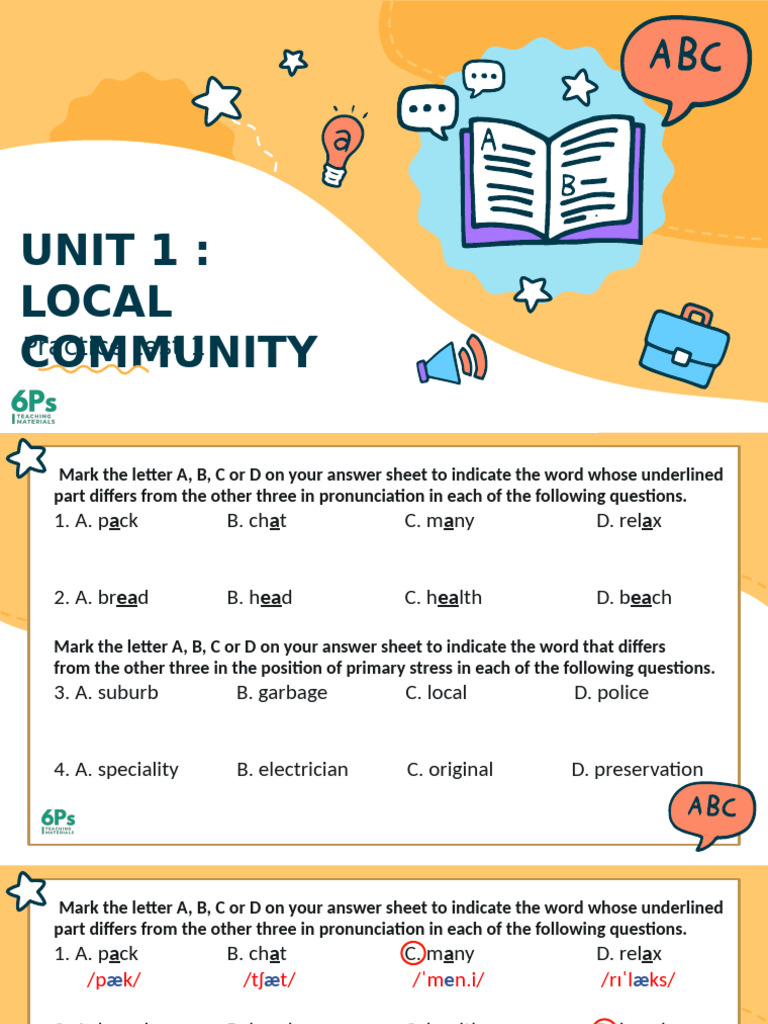 G9 Practice Test 1 Unit 1 - Key and Explanation 80c72 | PDF