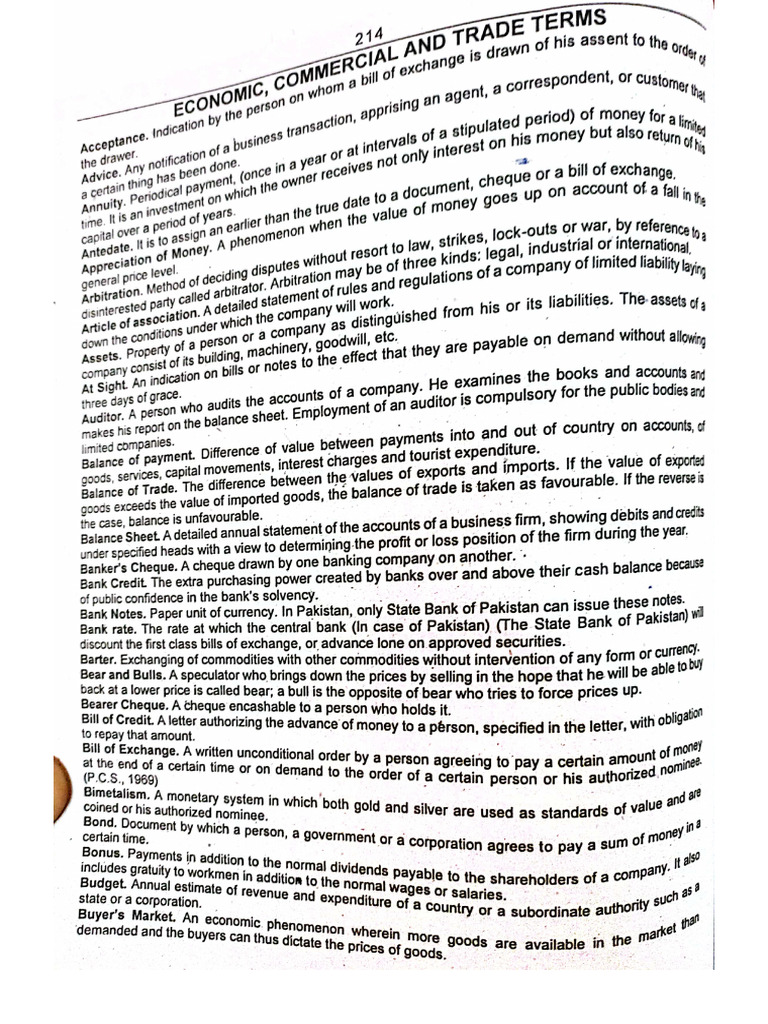 Economic terms | PDF