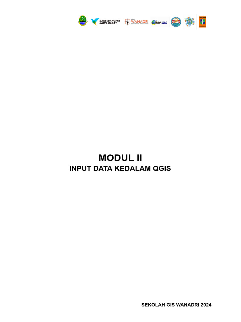 Modul II Input Data Kedalam Qgis | PDF
