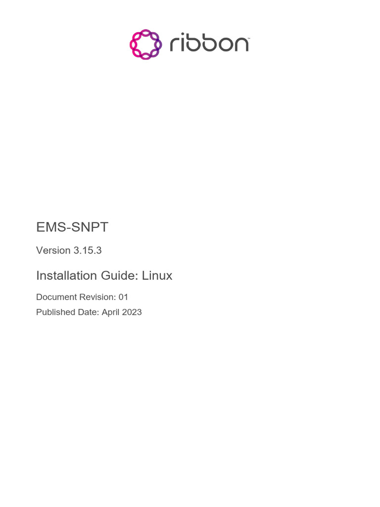 EMS-SNPT V3.15.3 Installation Guide Linux | PDF | Computer Network | Personal Computers
