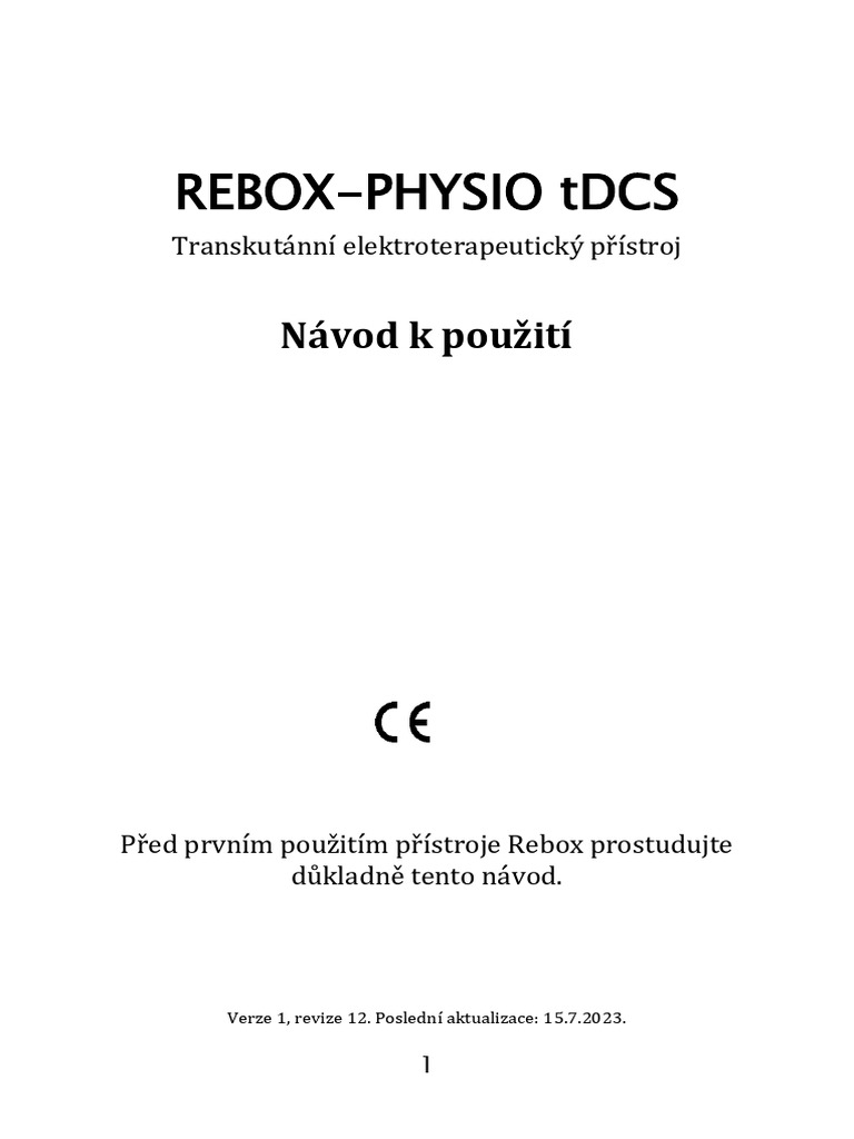 Rebox-Physio TDCS (v1r12) | PDF