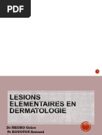 Lesions Elementaires en Dermatologie 1 | PDF | Peau | Dermatologie