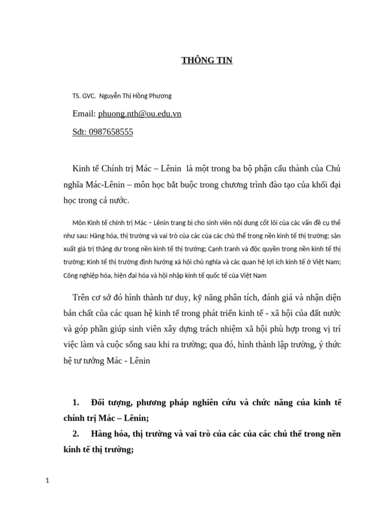 Giá I Thiá U Chung KTCT | PDF