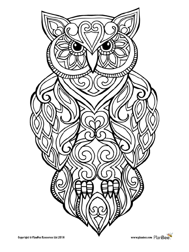 Mindfulness Colouring Sheets Animals | PDF | Business