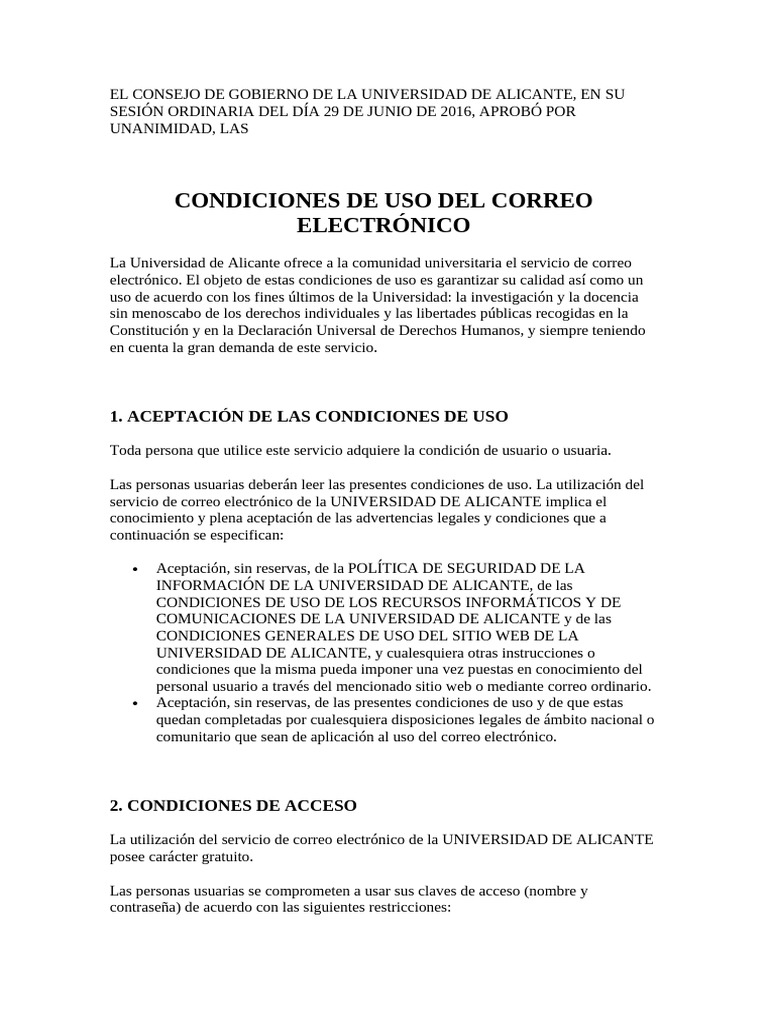 Tema 6. CONDICIONES DE USO DEL CORREO ELECTRÓNICO | PDF | Spamming | Contraseña