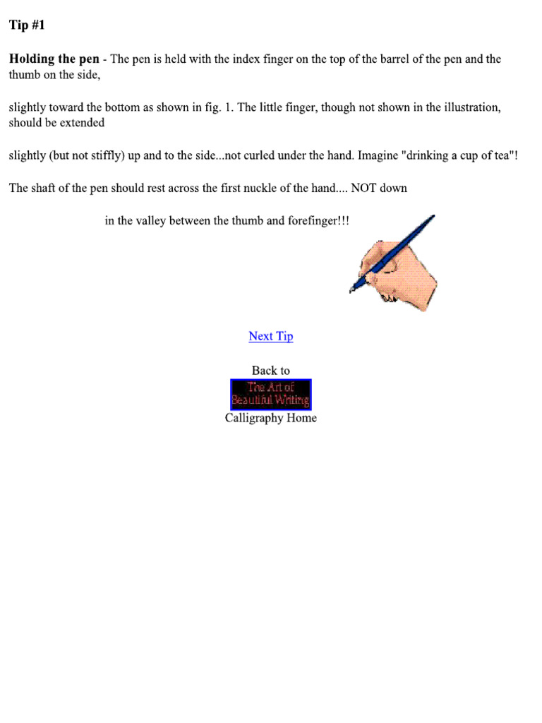 Calligraphy Tips | PDF
