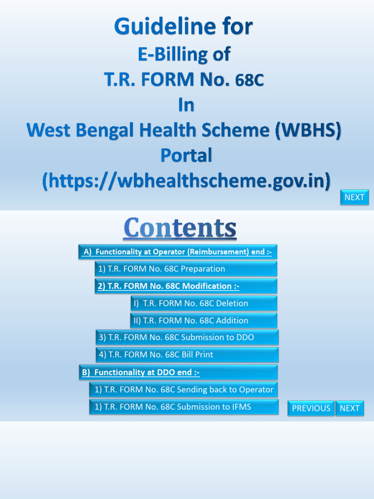 T.R. Form No. 68C Bill Processing Guide | PDF | Software | Computing