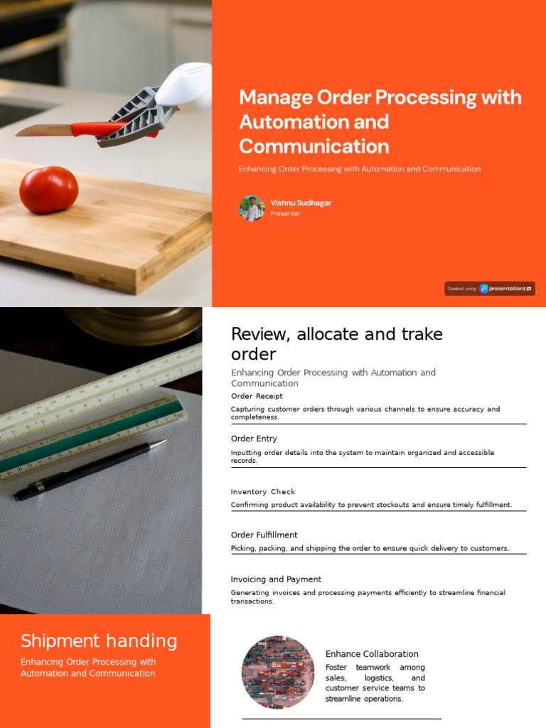 Order Processing Automation Guide | PDF | Business | Logistics