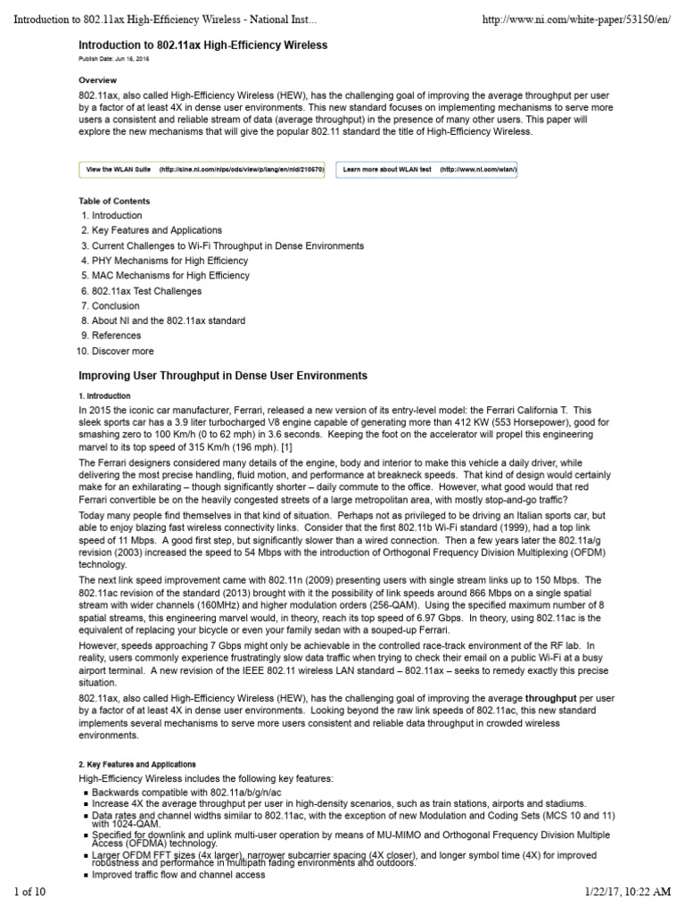 802.11ax | PDF | Ieee 802.11 | Mimo