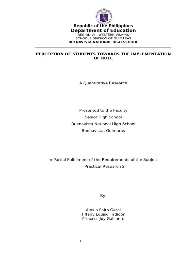 Sample Chapter 1 2 Practical Research 2 | PDF | Survey Methodology | Intention