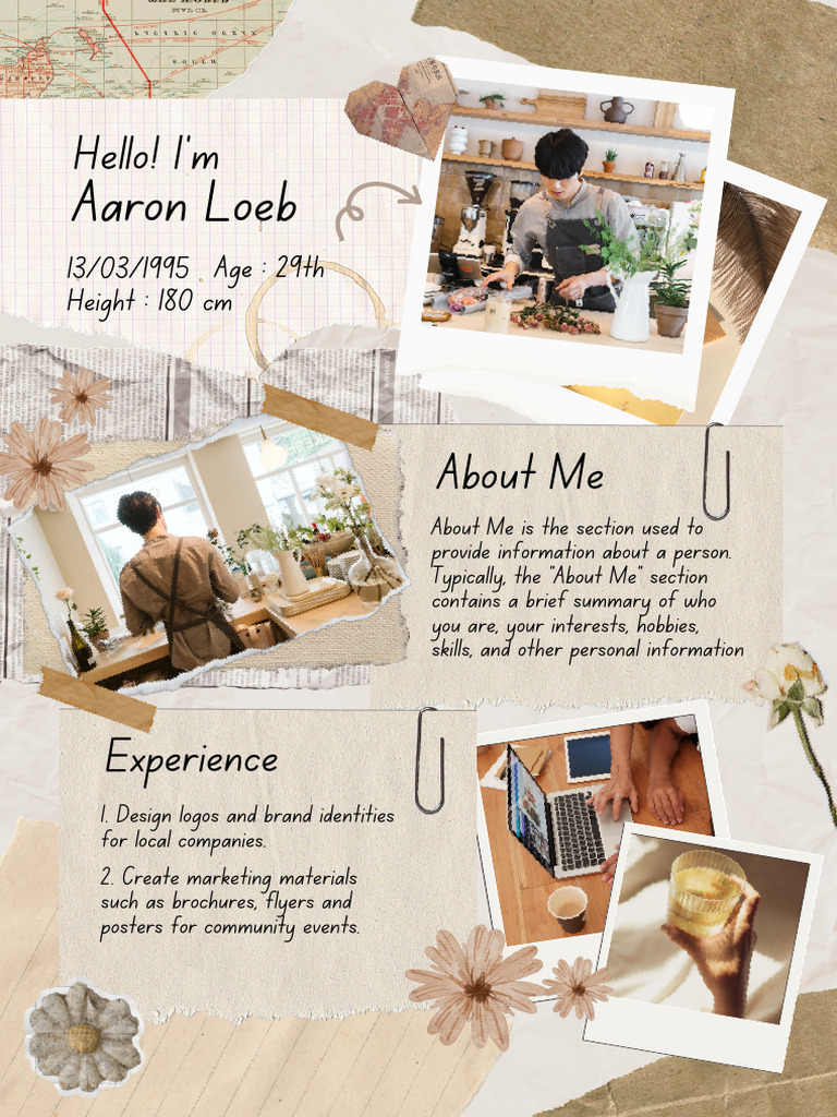 Brown Collage Personal Scrapbook All About Me Poster_20241028_161953 ...