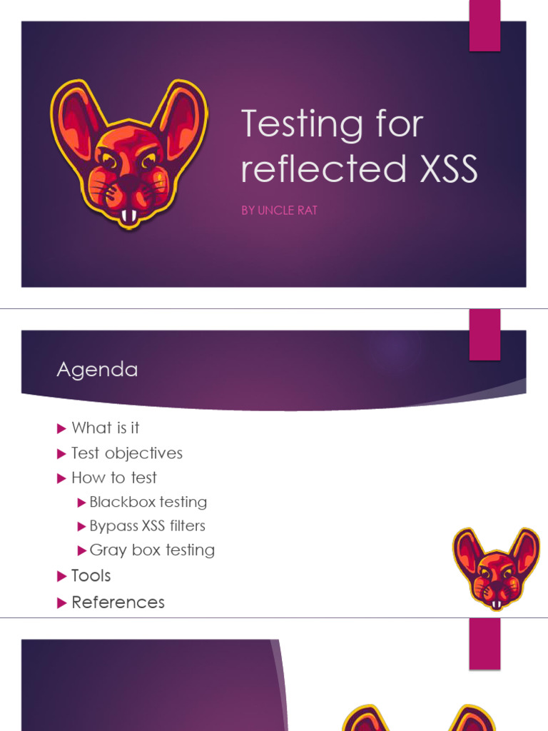 Testing For Reflected XSS | PDF | Software Engineering | Cybercrime