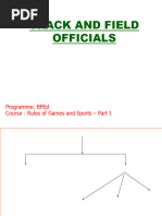 Roles of Athletics Officials | PDF | Referee | Track And Field