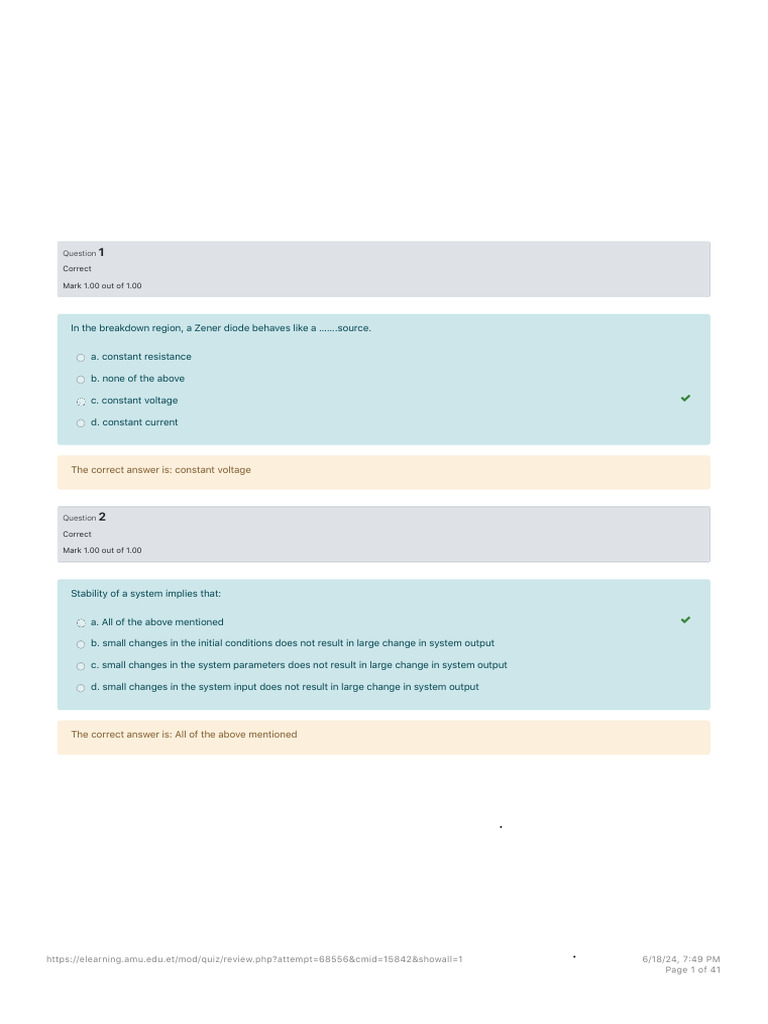 Model Exit Exam 2 ECE 2024 - Attempt Review | PDF | Fourier Transform ...
