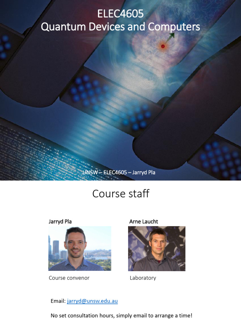 Lecture 1 and 2 - Introduction and Revision | PDF | Eigenvalues And Eigenvectors | Wave Function