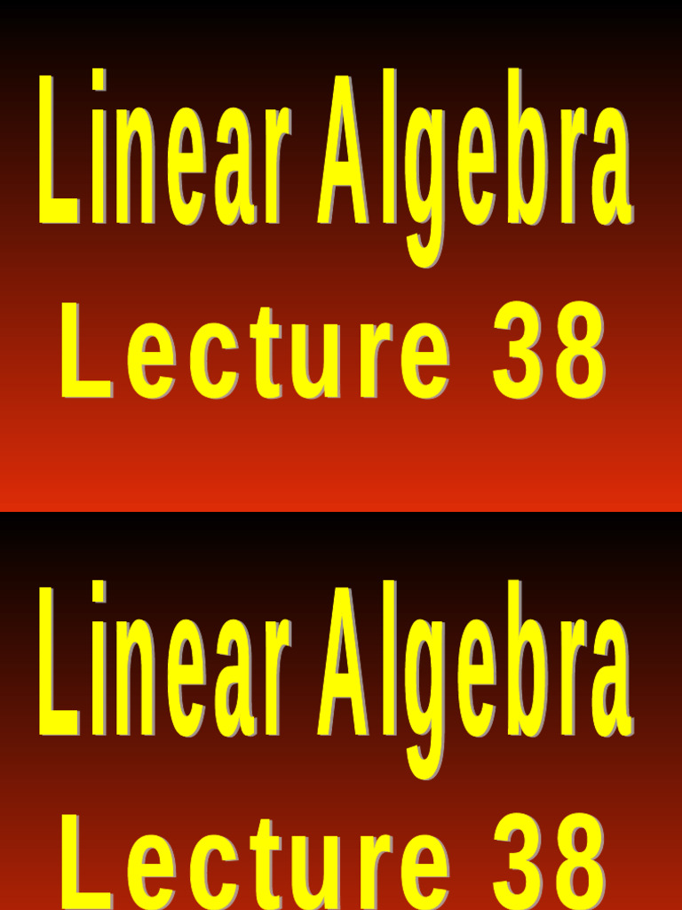 Lecture 38 | PDF | Mathematical Analysis | Mathematics Lecture 38 | PDF | Mathematical Analysis | Mathematics
