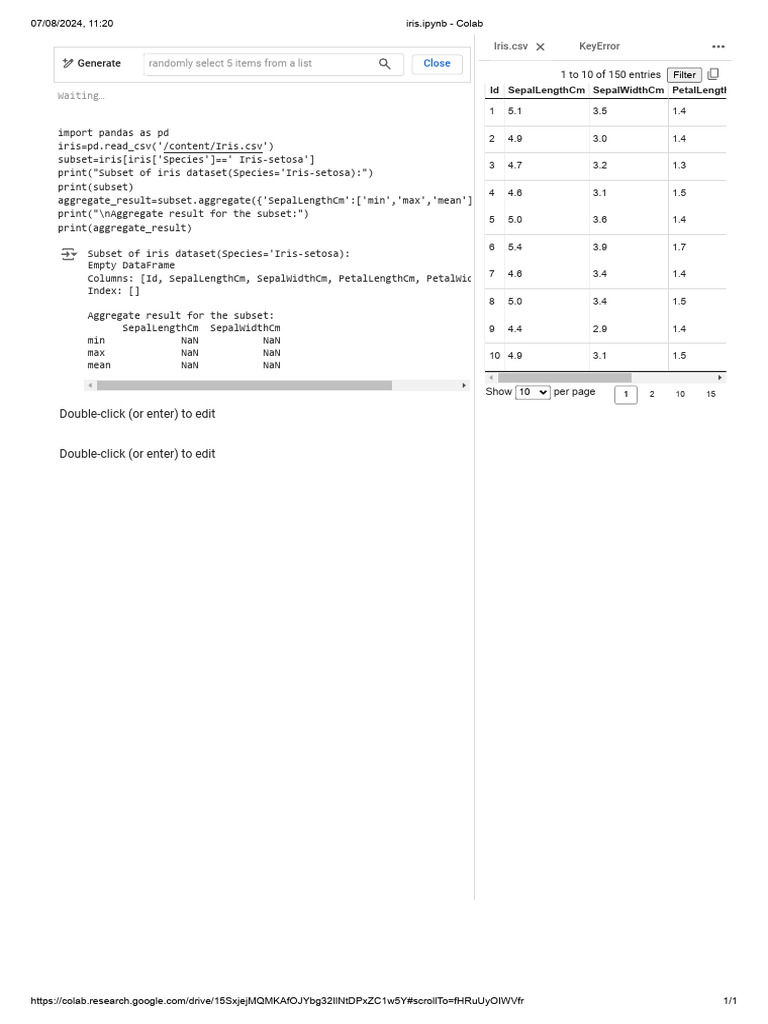 iris.ipynb - Colab | PDF iris.ipynb - Colab | PDF