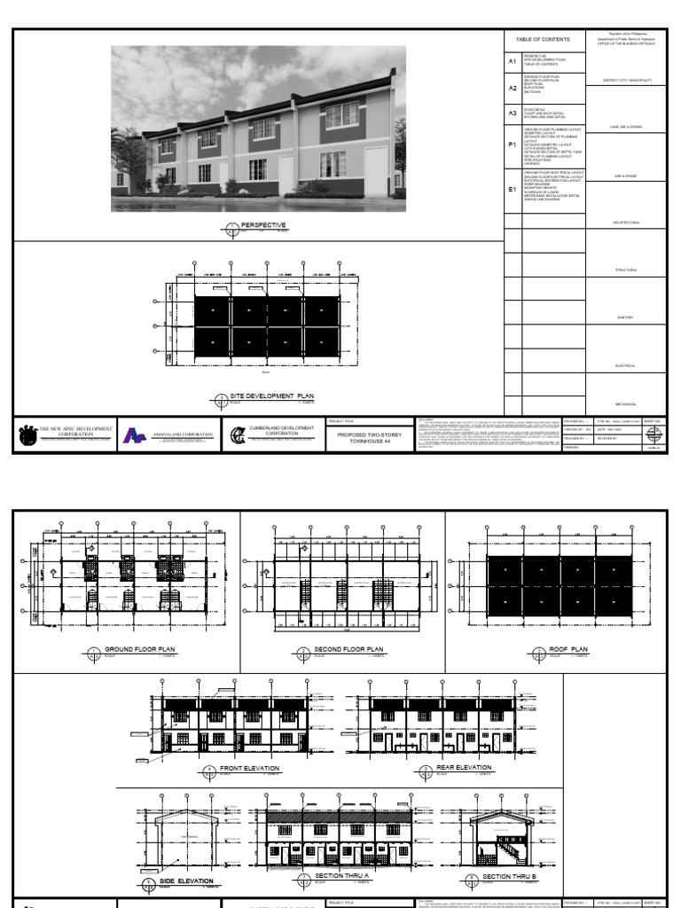 Official TH44 House Plan For Homeowners | PDF | Building Engineering ...