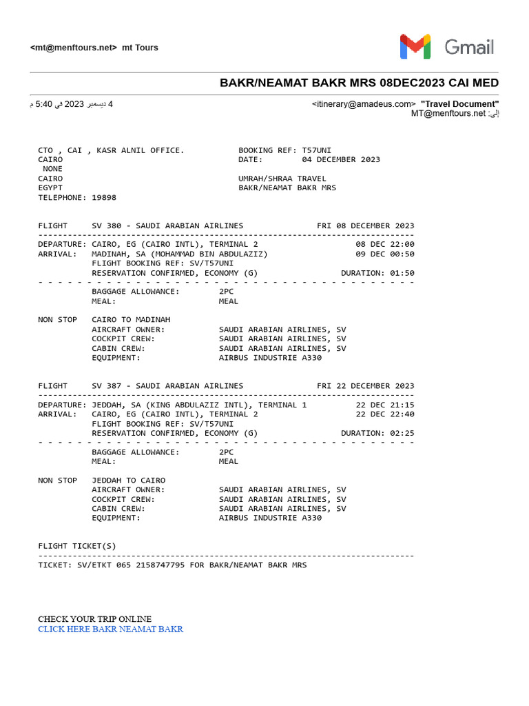 Bakr Neamat Bakr Mrs | PDF