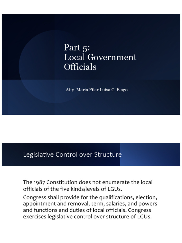 LGU - Part 5 | PDF | Mayor | License