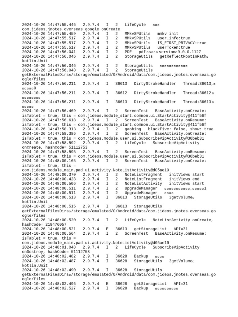 App Lifecycle and Backup Log | PDF | Backup | Information Retrieval