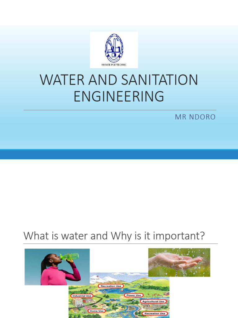 Water and Sanitation Guidelines-Mr Ndoro | PDF | Combined Sewer ...