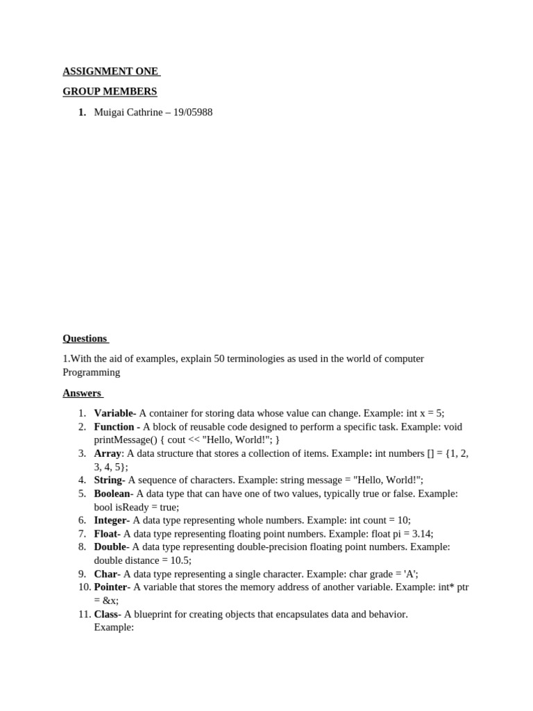 50 Programming Terminologies Explained | PDF | Computer Programming ...