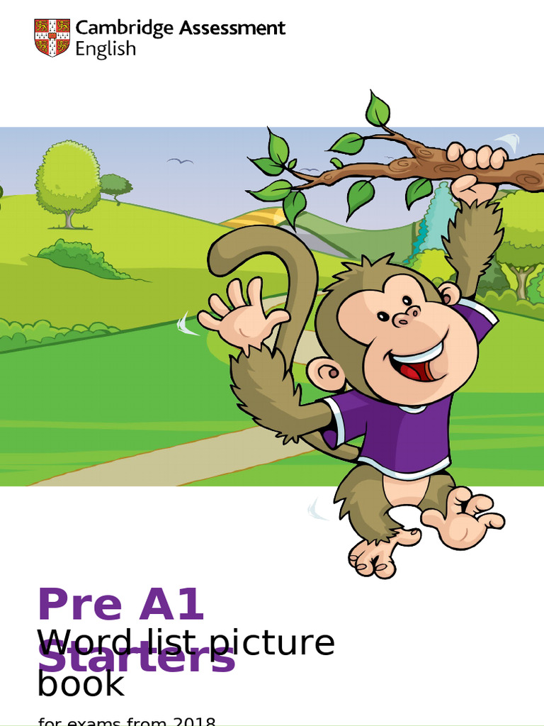 Pre A1 Starters Word List Book | PDF