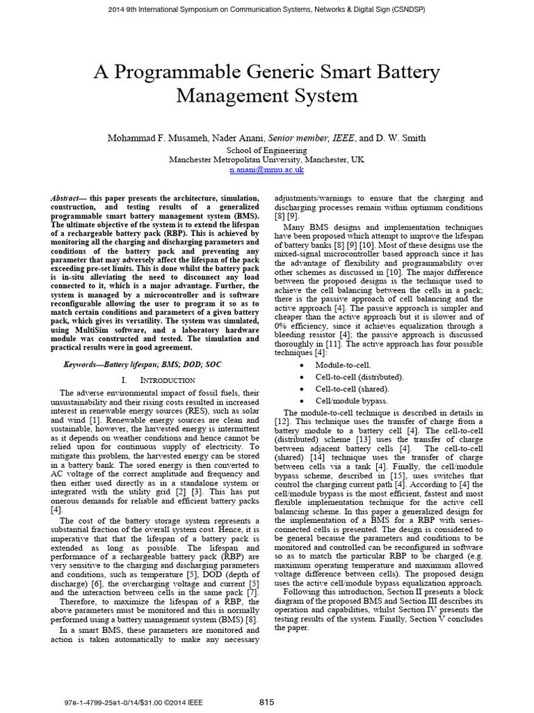 A_programmable_generic_smart_battery_management_system | PDF | Rechargeable Battery | Power ...
