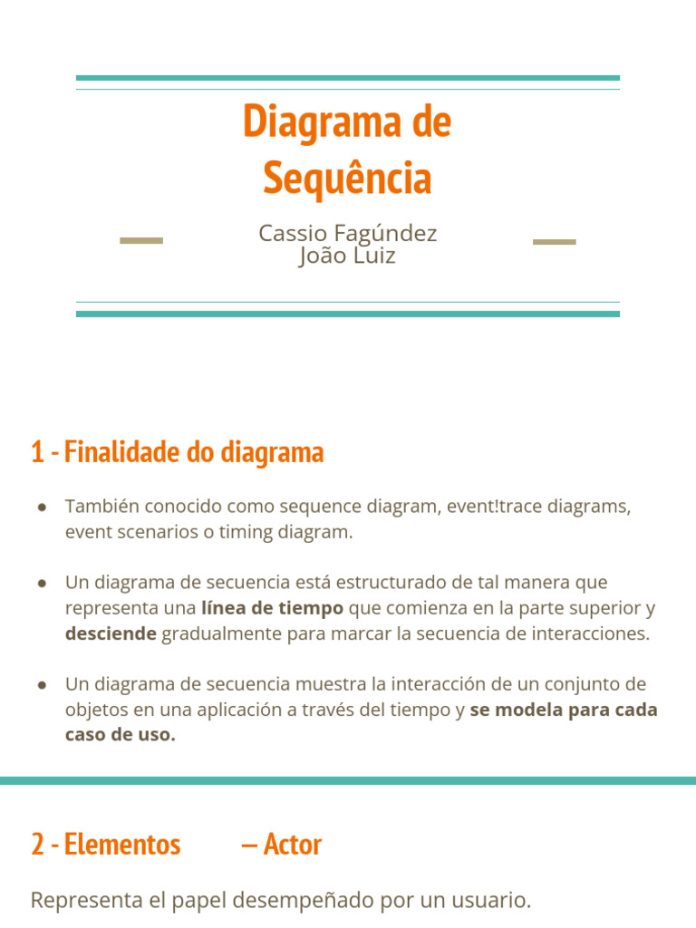 Diagrama de Secuencia: Estructura y Uso | PDF
