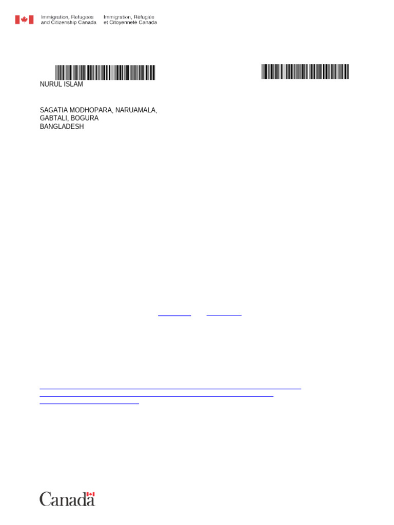 Biometric Instruction Letter for IRCC Applications | PDF | Government ...