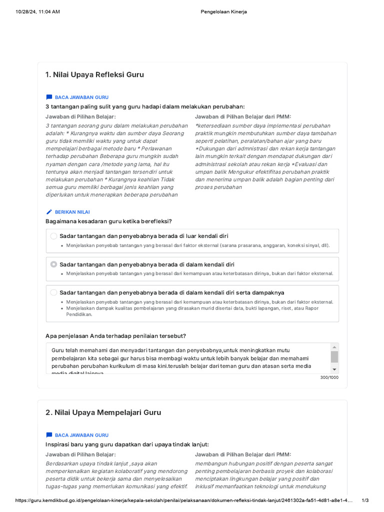 Pengelolaan Kinerja Elisabeth Sima | PDF