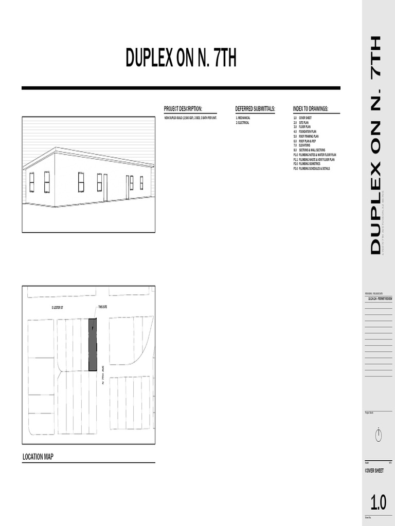 Duplex Construction Plans for Tucson | PDF | Building Engineering