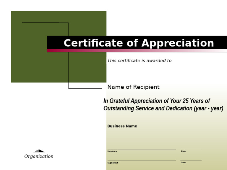 Certificate of Appreciation 23 | PDF