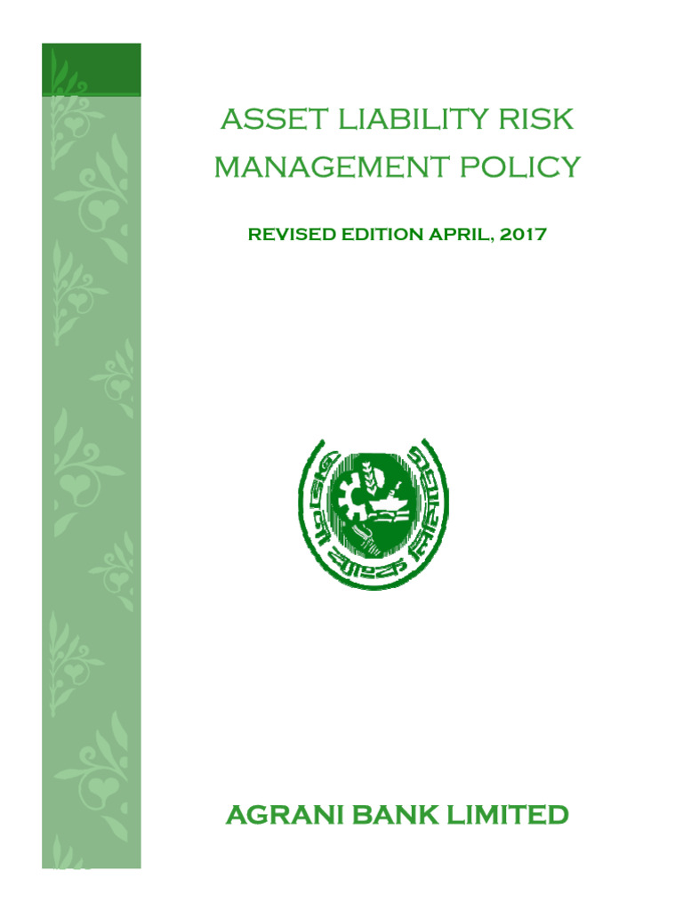 Asset Liability Risk Management Policy 2017 | PDF | Basel Iii | Interest
