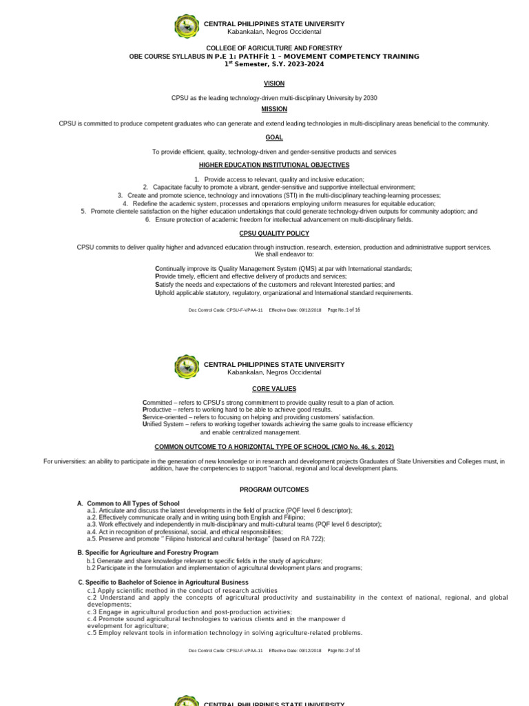 P.E 1 CAF new | PDF | Lecture | Thought