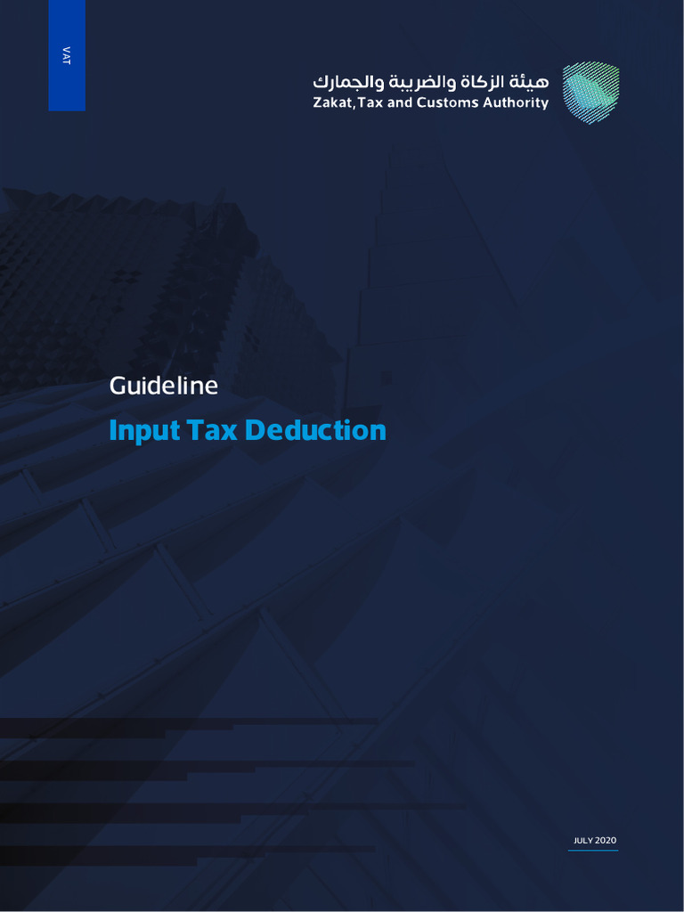 Input Tax Deduction | PDF | Value Added Tax | Taxes