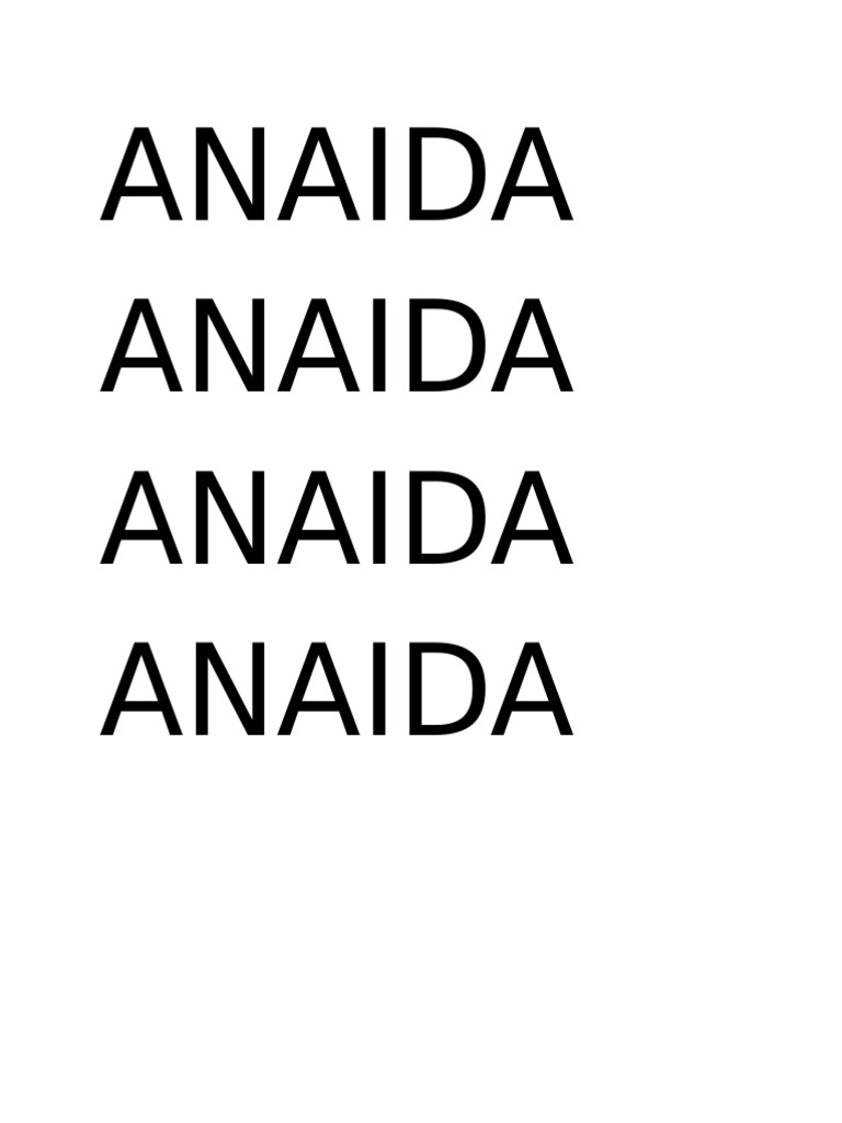 Anaida | PDF
