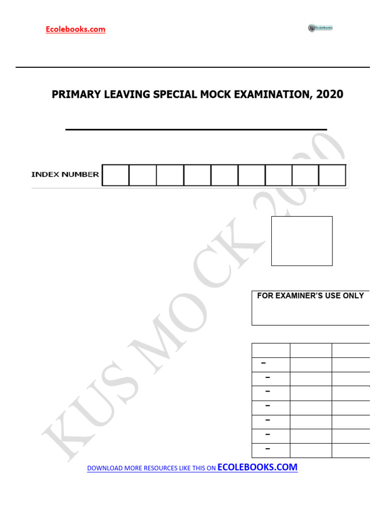 p.7 SST External Mock 2020 | PDF | Muhammad | Uganda