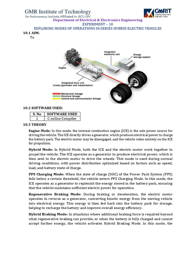 10 - Series Hybrid Electric Vehicles | PDF | Hybrid Vehicle | Vehicles