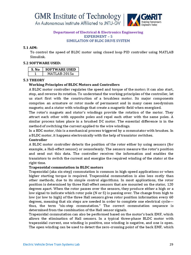 5 - Simulation of BLDC Drive System | PDF | Electric Motor | Electrical Equipment