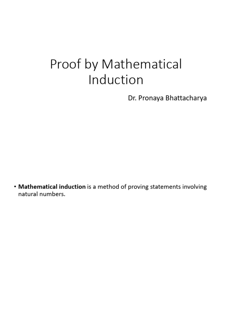 Induction and Strong Induction | PDF | Mathematical Proof ...