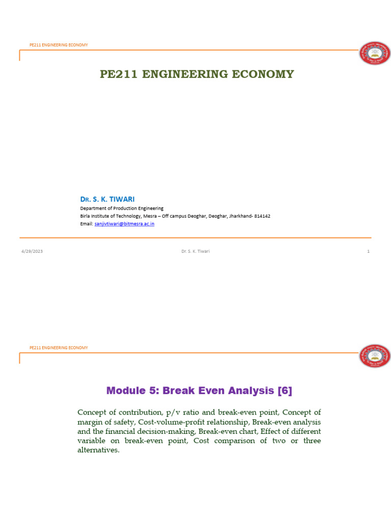 module 5 EE pdf | PDF | Profit (Economics) | Economics
