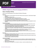 Cefr Levels For Cambridge Igcse English Language As A Second Language ...