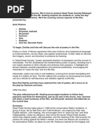 Critical Analysis of The Movie Dead Poets Society. | PDF | Learning ...